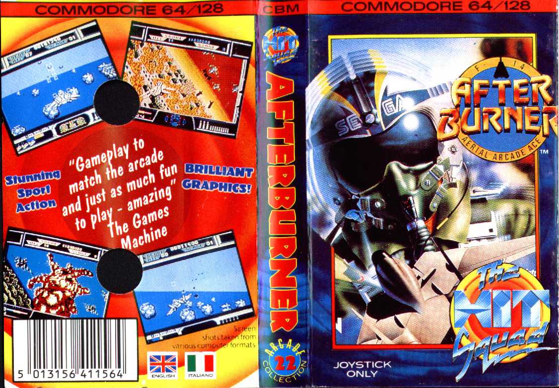 After Burner - F-14 Aerial Arcade Ace (Commodore 64) © 1988 Activision